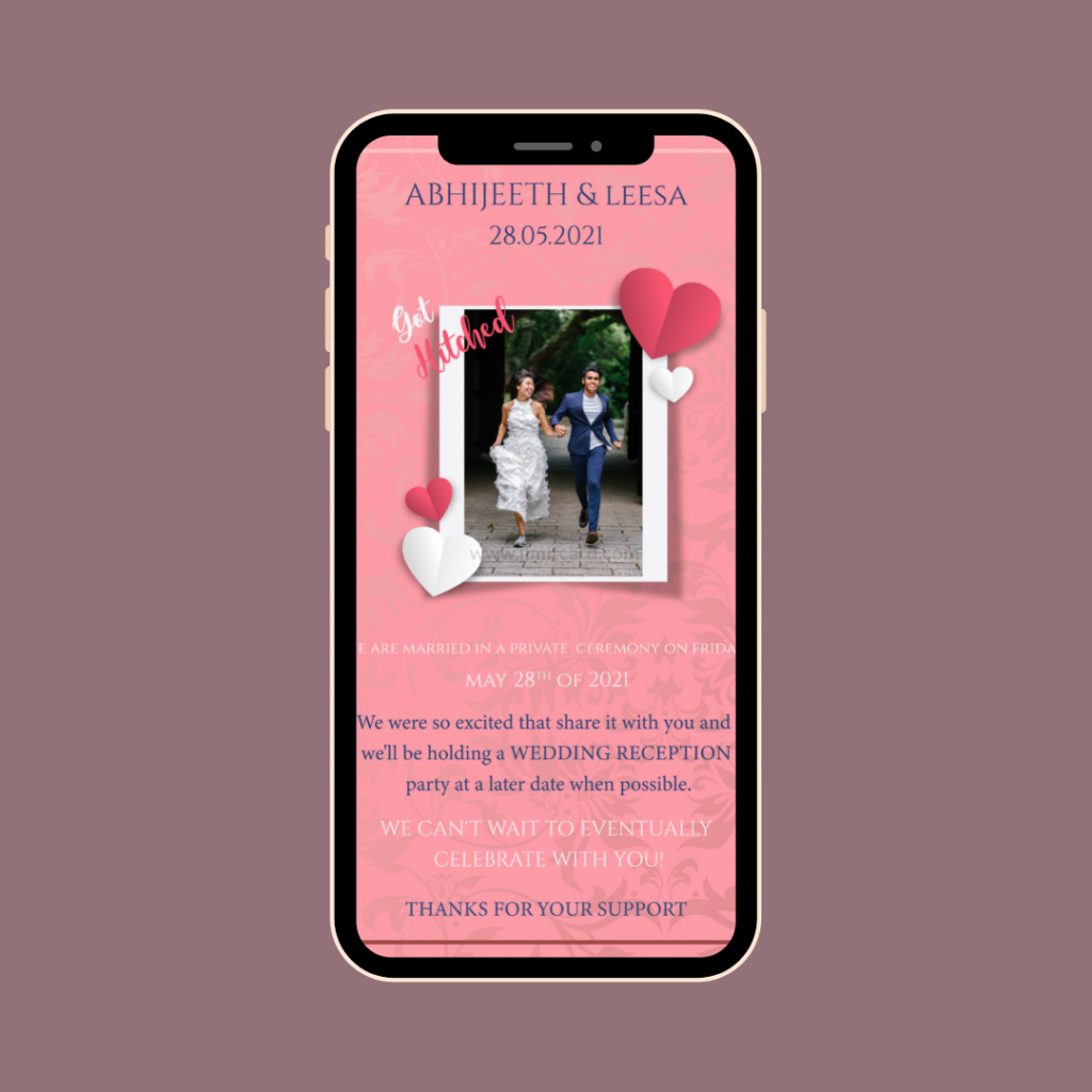 Digital eCard for Wedding Available In English & Tamil Language | S202 ...