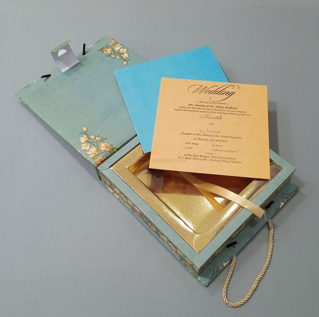 Royal & Exclusive Luxury Boxed Wedding Invitation Card | 2757GM - Jimit ...