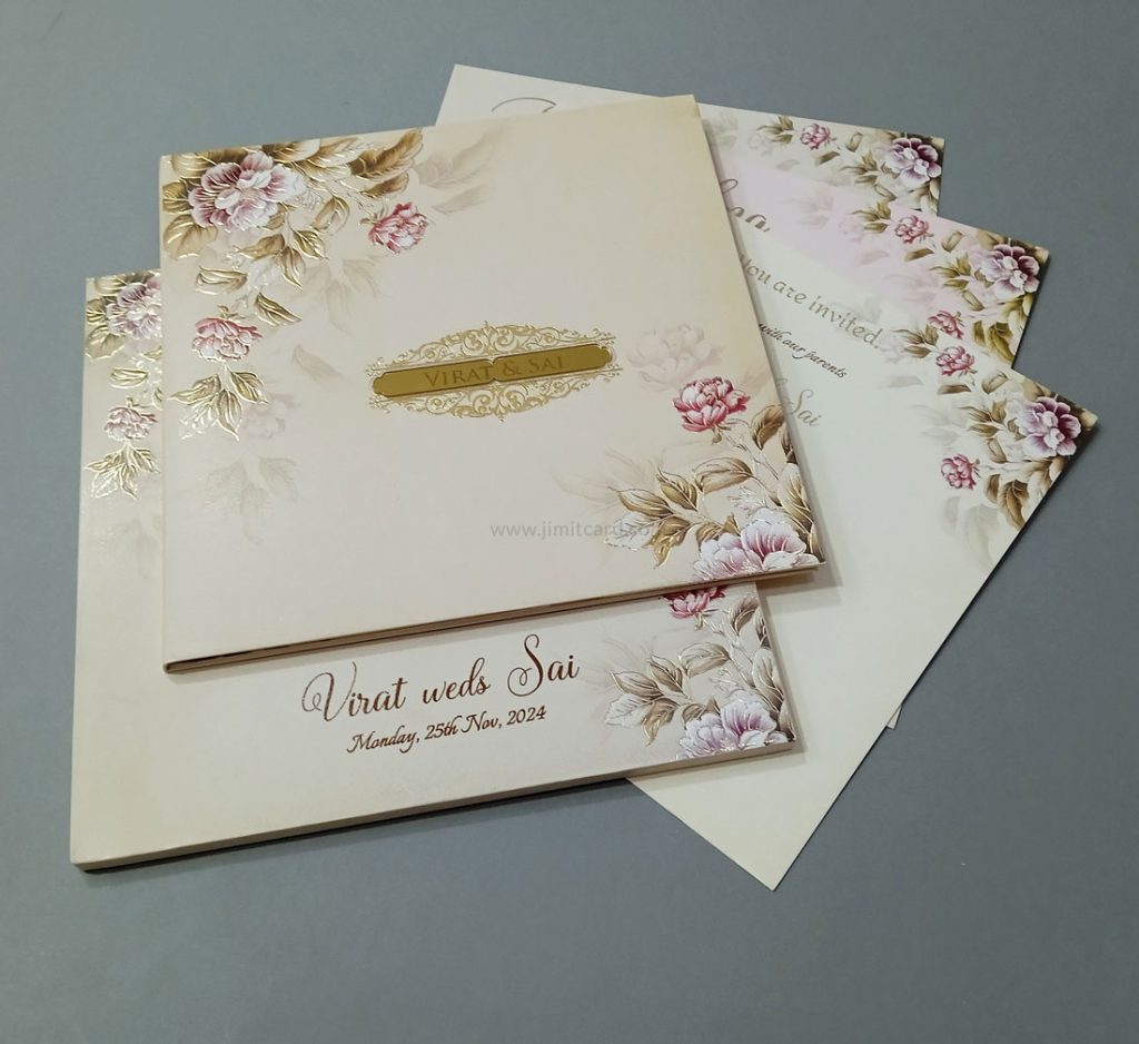 Royal & Exclusive Hardbound Invitation Card | 2334JC - Jimit Card