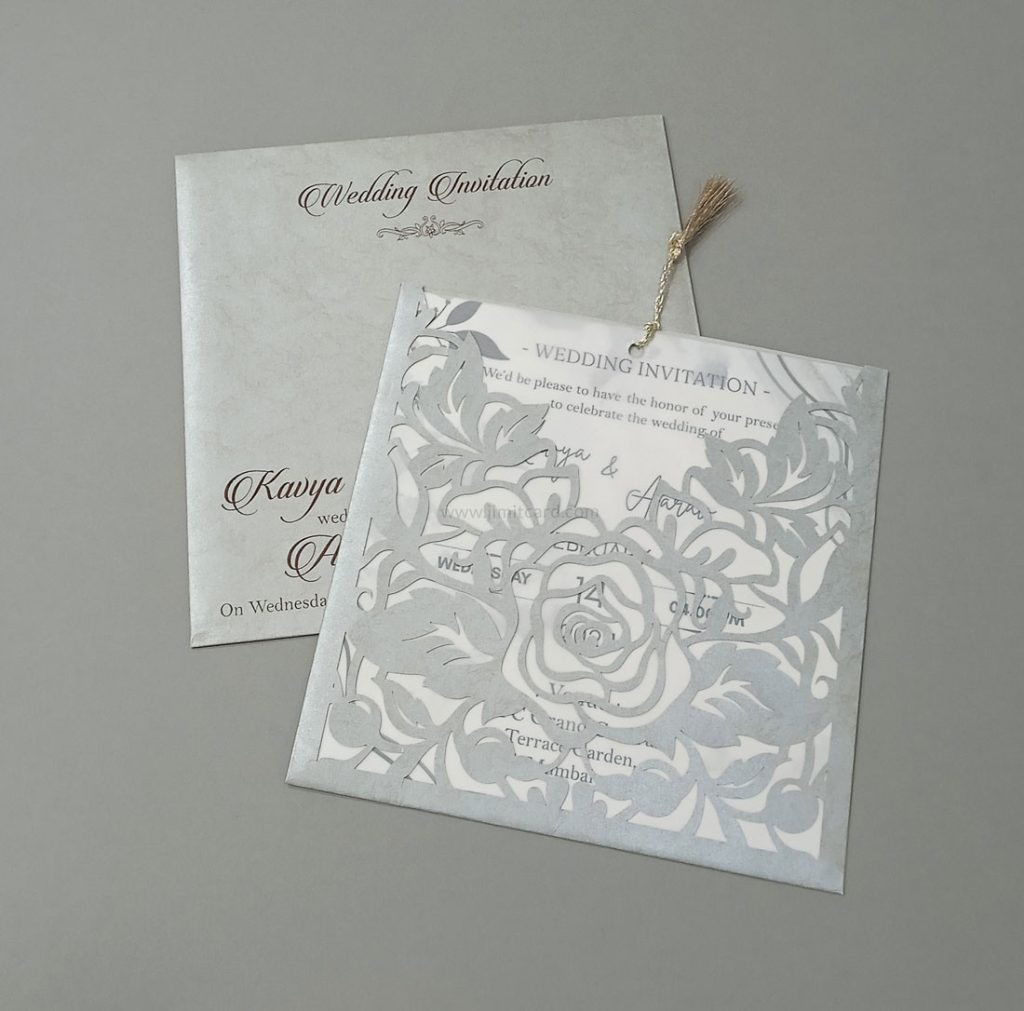 Buy Designer Laser Cut Wedding Invitation Cards Online From Jimit Cards