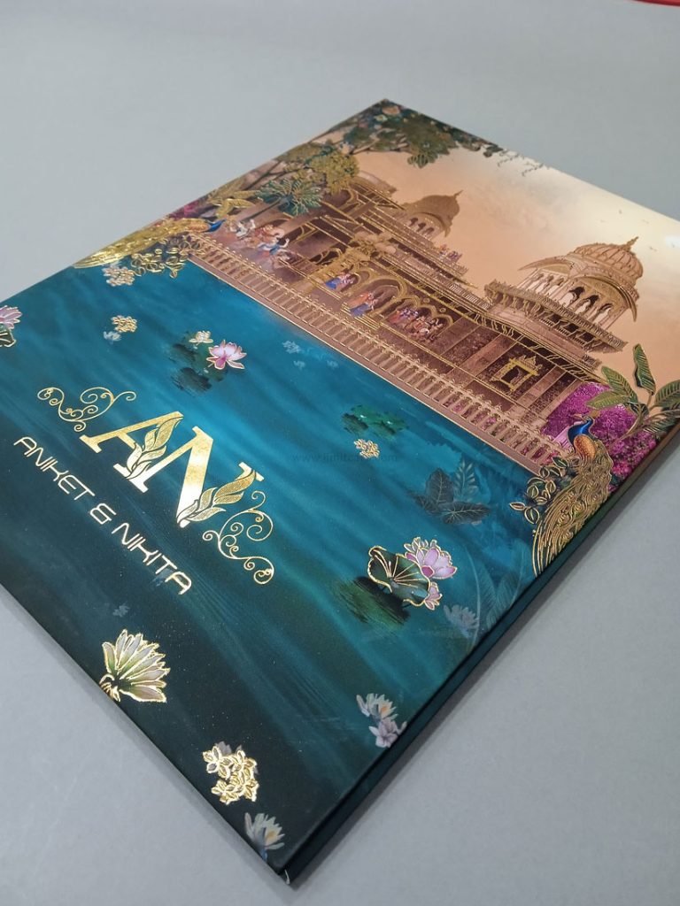Royal & Exclusive Hardbound Invitation Card With Traditional Design ...