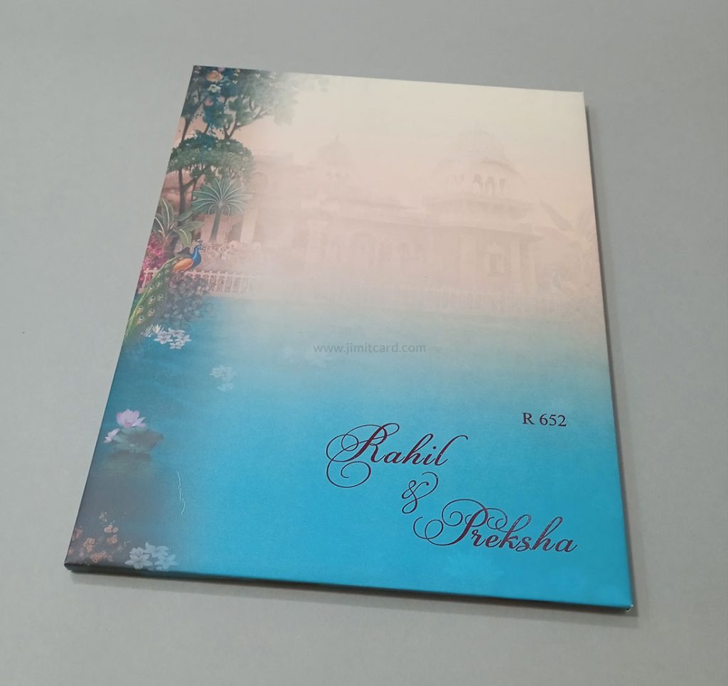 Royal & Exclusive Hardbound Invitation Card With Traditional Design ...