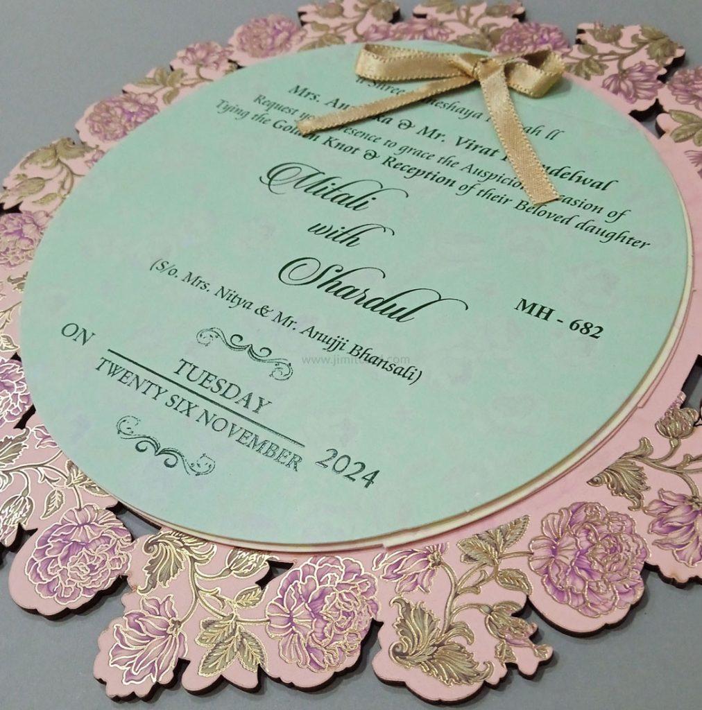 Buy Designer Laser Cut Wedding Invitation Cards Online From Jimit Cards