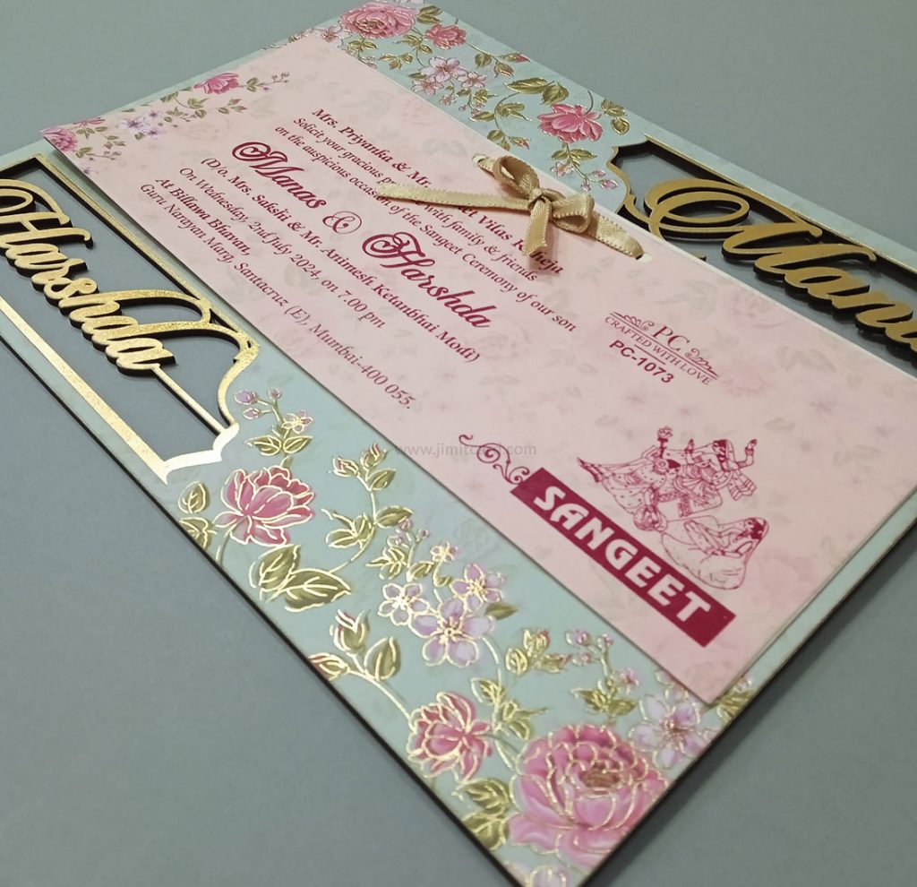 Buy Designer Laser Cut Wedding Invitation Cards Online From Jimit Cards