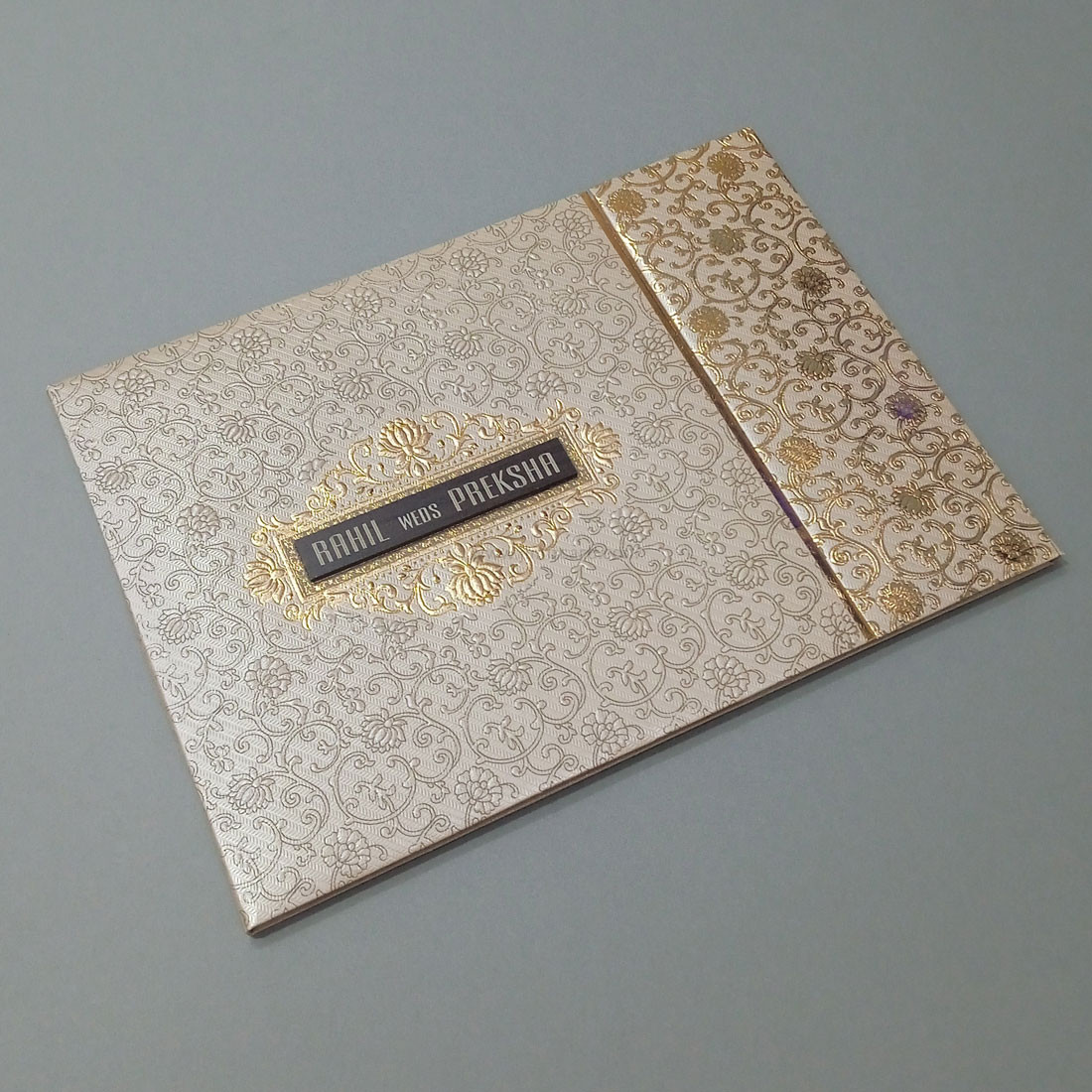 Royal & Exclusive Hardbound Invitation Card | 1702BRRLX - Jimit Card